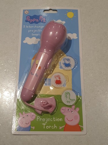 Peppa Pig Torch 3 Interchangeable projection Lenses ~Ideal Gift~buy 2 ...