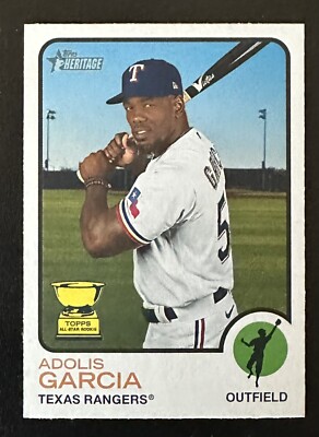 2022 Topps Heritage ADOLIS GARCIA Rookie Cup #83 Rangers | eBay