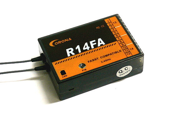 Corona R14FA FASST Compatible 2.4GHz RC Model Receiver RV120 | eBay