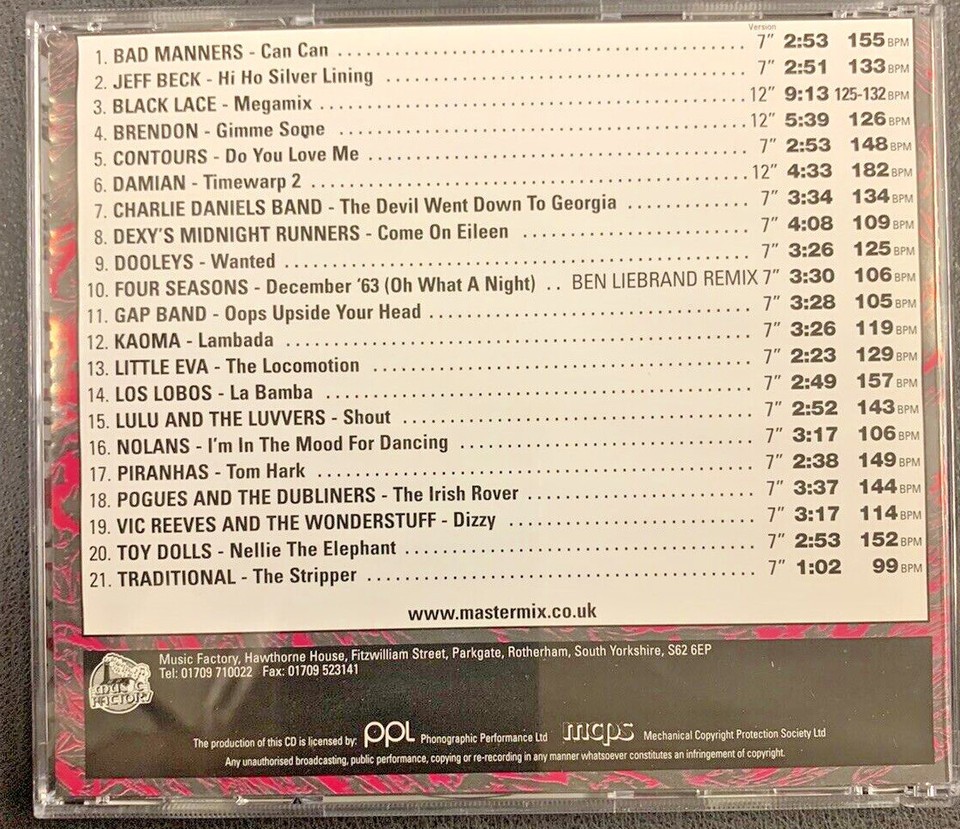 Mastermix Classic Cuts CD - Party (CC2) | eBay UK