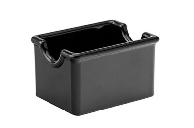 Restaurant Quality Black Small Sugar Caddy, Pockets for salt and pepper ...