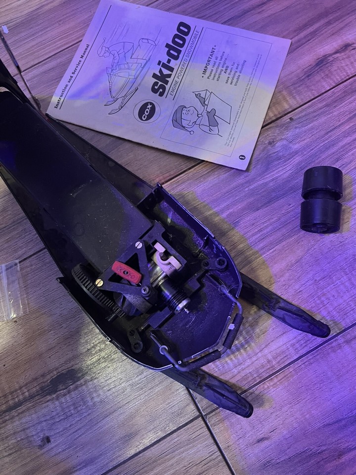 Cox Skidoo silver bullet toy snowmobile tether | eBay