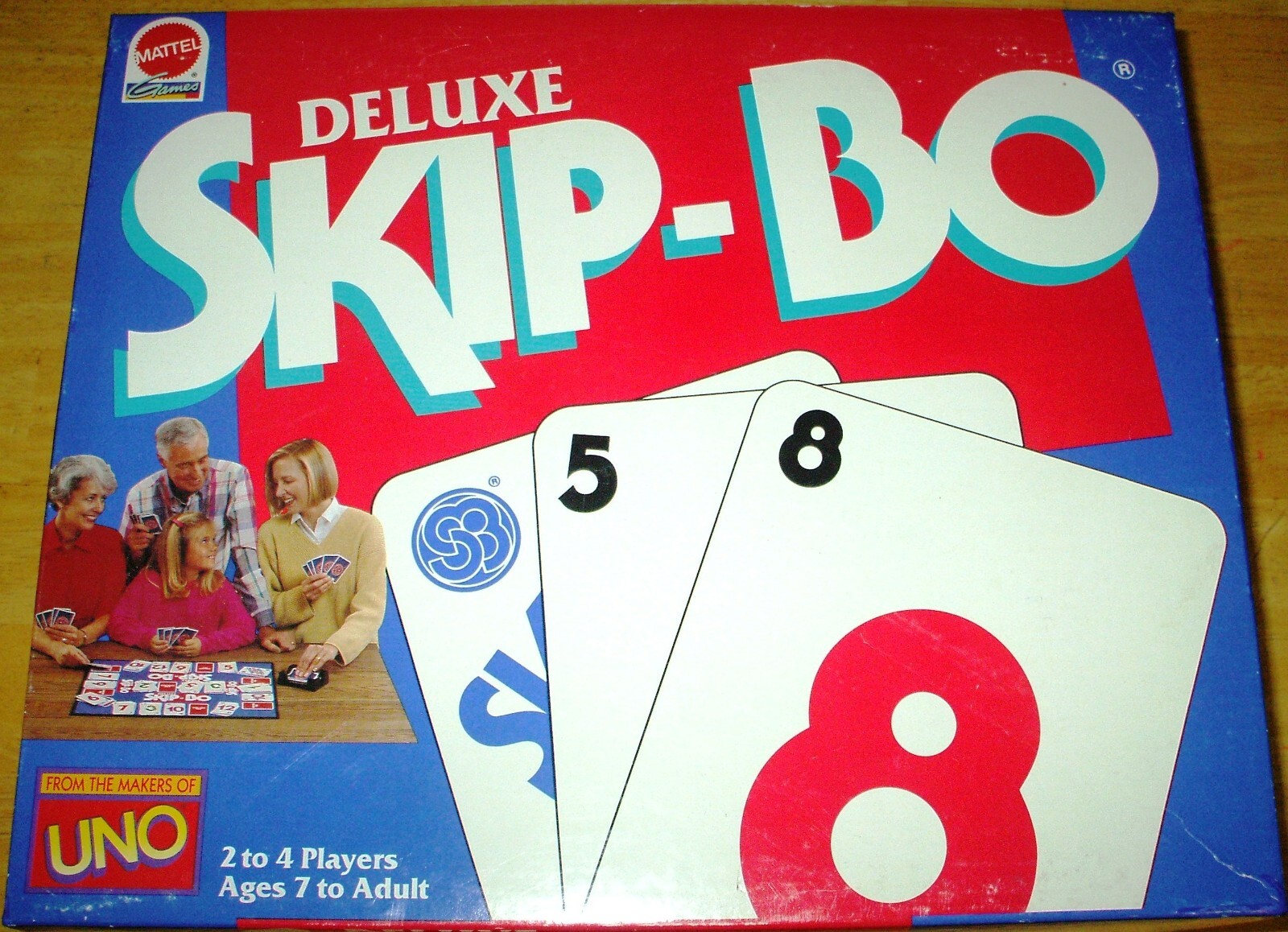 Vintage 1992 UNO Skip-bo Deluxe Card Game 100 Complete for sale online ...