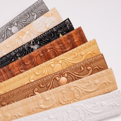 230x12cm Self Adhesive Wall Skirting Border 3D Floral Wallpaper Ceiling ...