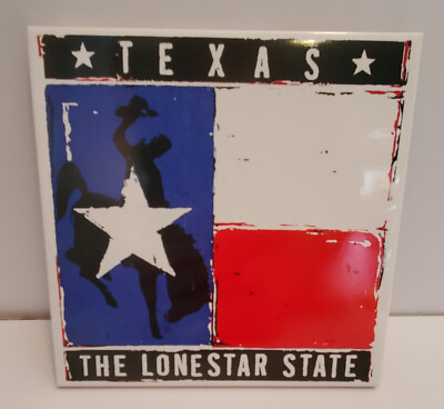 6"x6" Vintage Decorative Trivet/Tile TEXAS THE LONESTAR STATE by ...