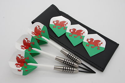 19g - 32g Tungsten Darts set, John Lowe Type, Wales Dart Flights, Stems ...