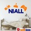 Personalised Name Wall Art Sticker Gaming Gamer Boys Kids Bedroom Vinyl ...