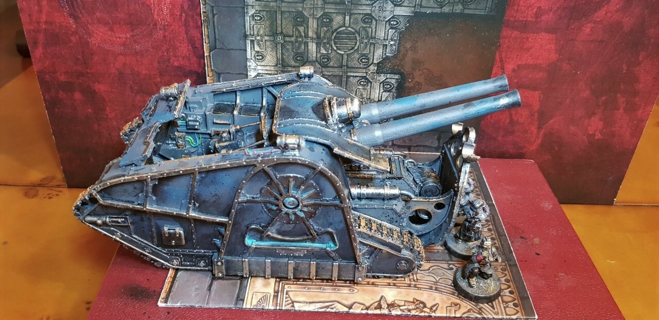 Death Korps of Krieg Minotaur Artillery Tank + Gun Crew painted ...