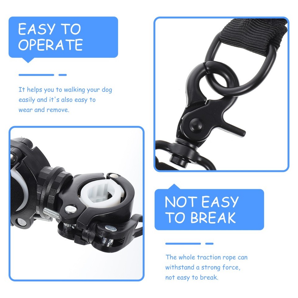 2 Sets Bike Pet Pulling Rope Dog Leads for Walking Strong Heavy Duty ...