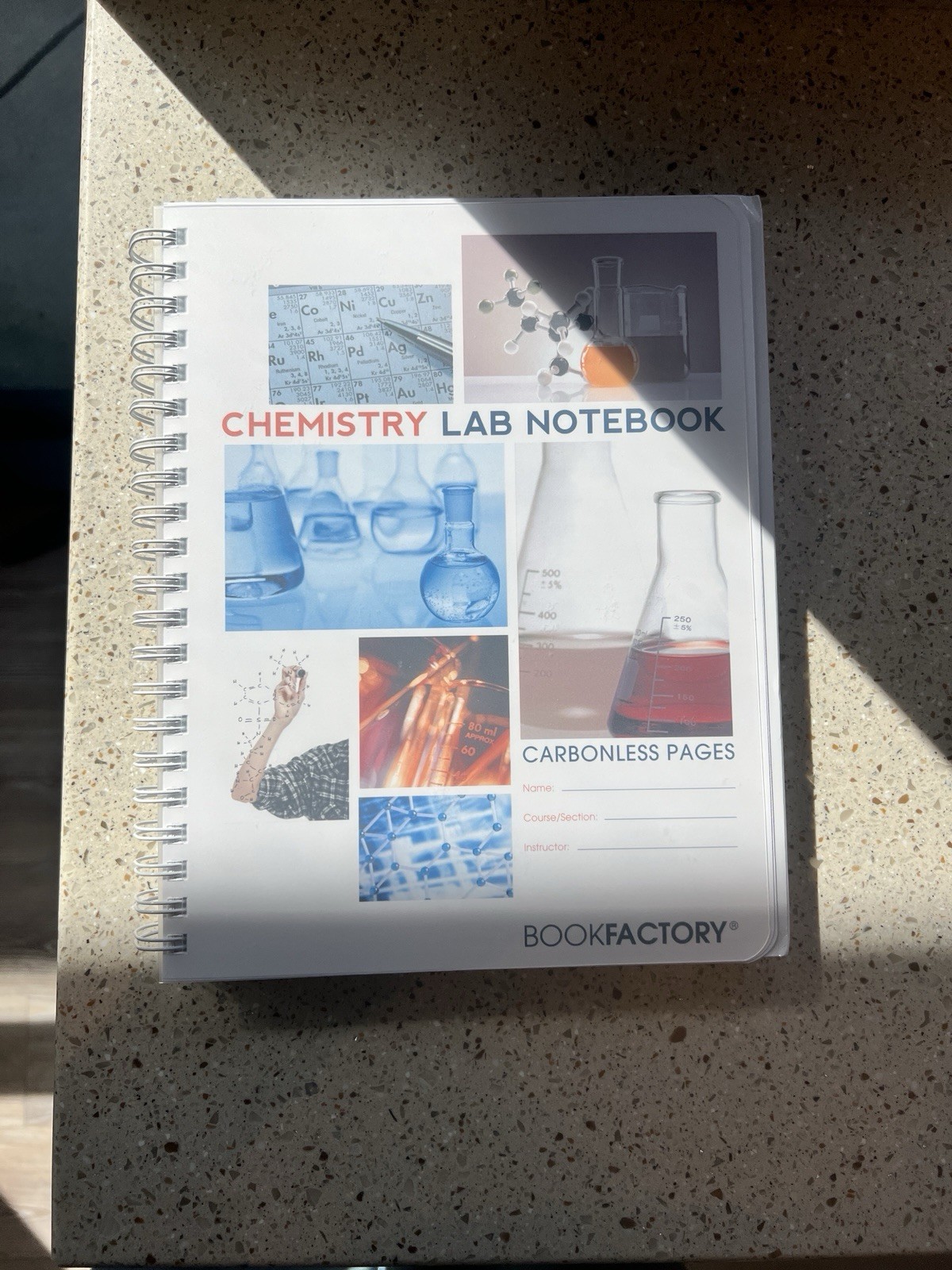 BookFactory Carbonless Chemistry Lab Notebook - 50 Sets of Pages (8.5 ...