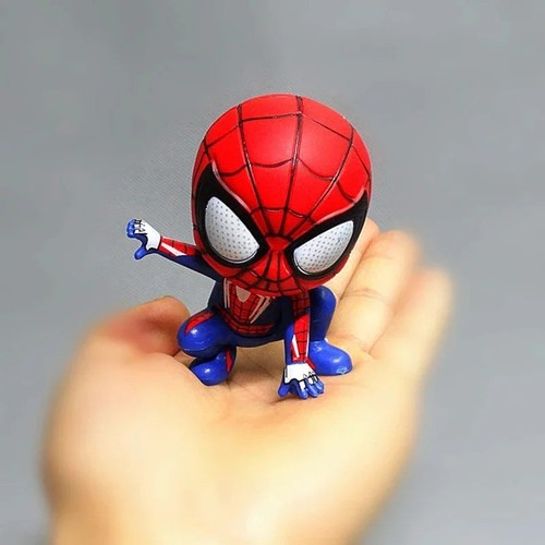 Marvel Avengers Spider Man Cute Action Figure Posture Anime Decoration ...