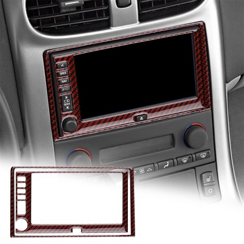 Dark Red Navigation Screen Sticker Carbon Fiber For Chevrolet Corvette ...