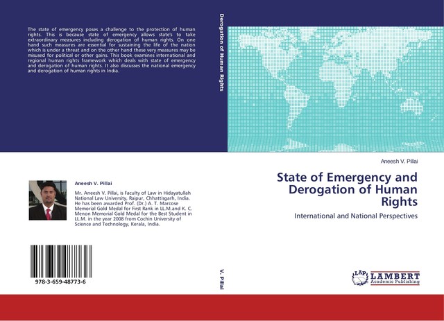 State of Emergency And Derogation of Human Rights von Aneesh V. Pillai ...