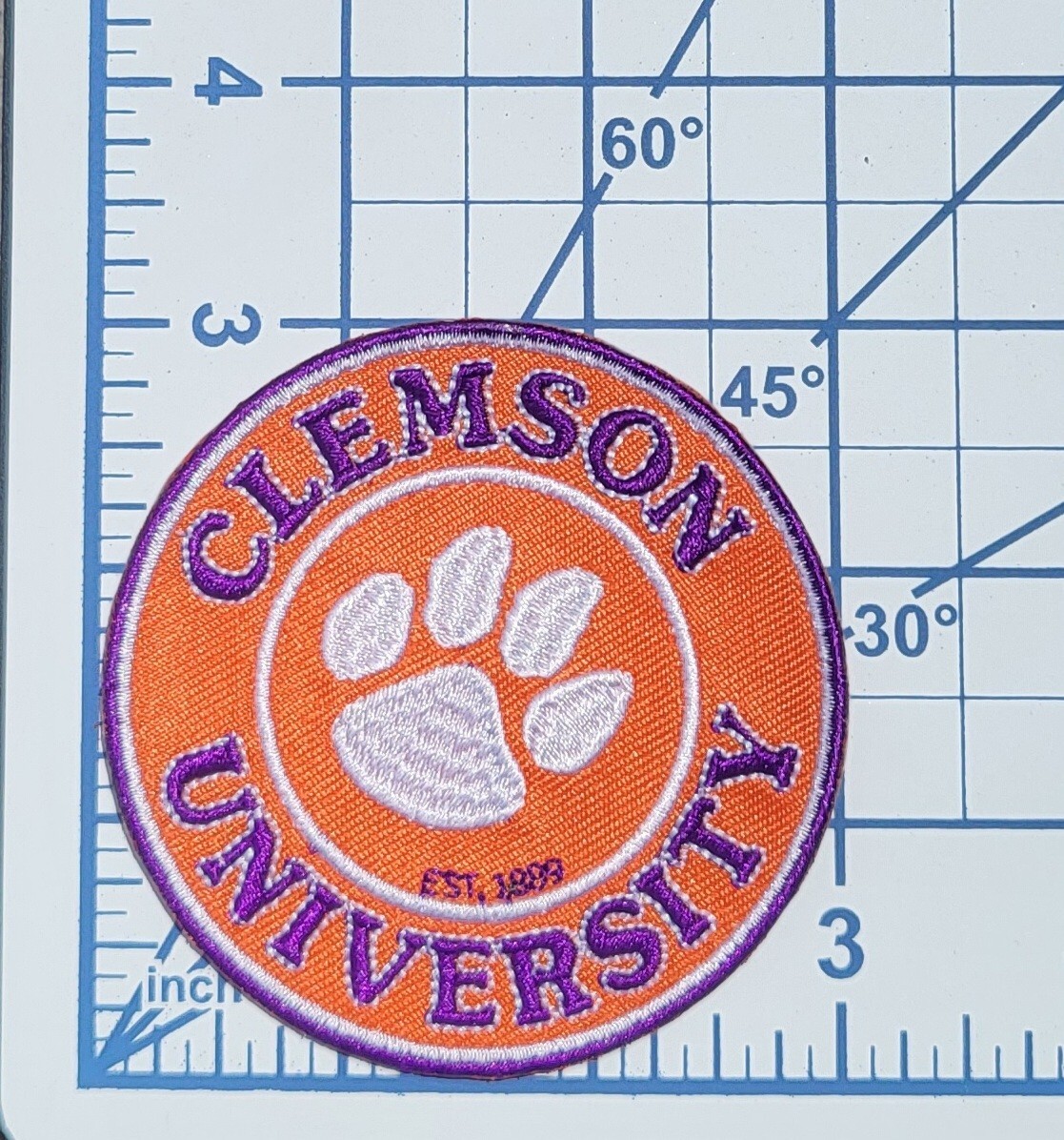 Clemson Tigers 3" Iron On Embroidered Patch ~FREE Tracking! | eBay