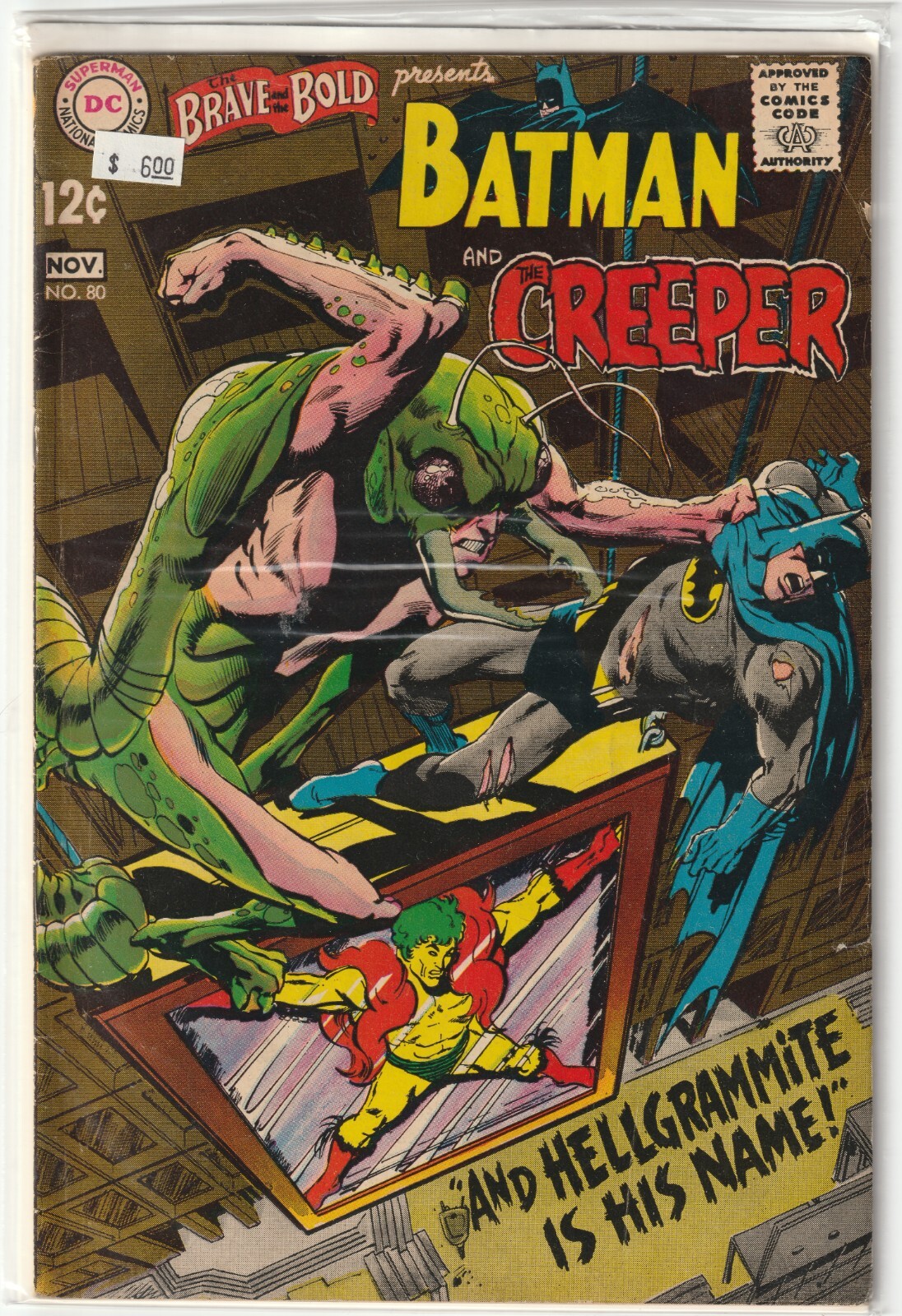 Brave and Bold # 80 Nov 1968 DC Neal Adams Dick Giordano Haney Batman ...