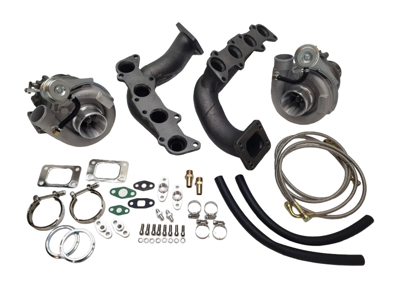 2011+ Ford Mustang 5.0 Coyote Twin Turbo Charger Kit T3T4 Internal ...