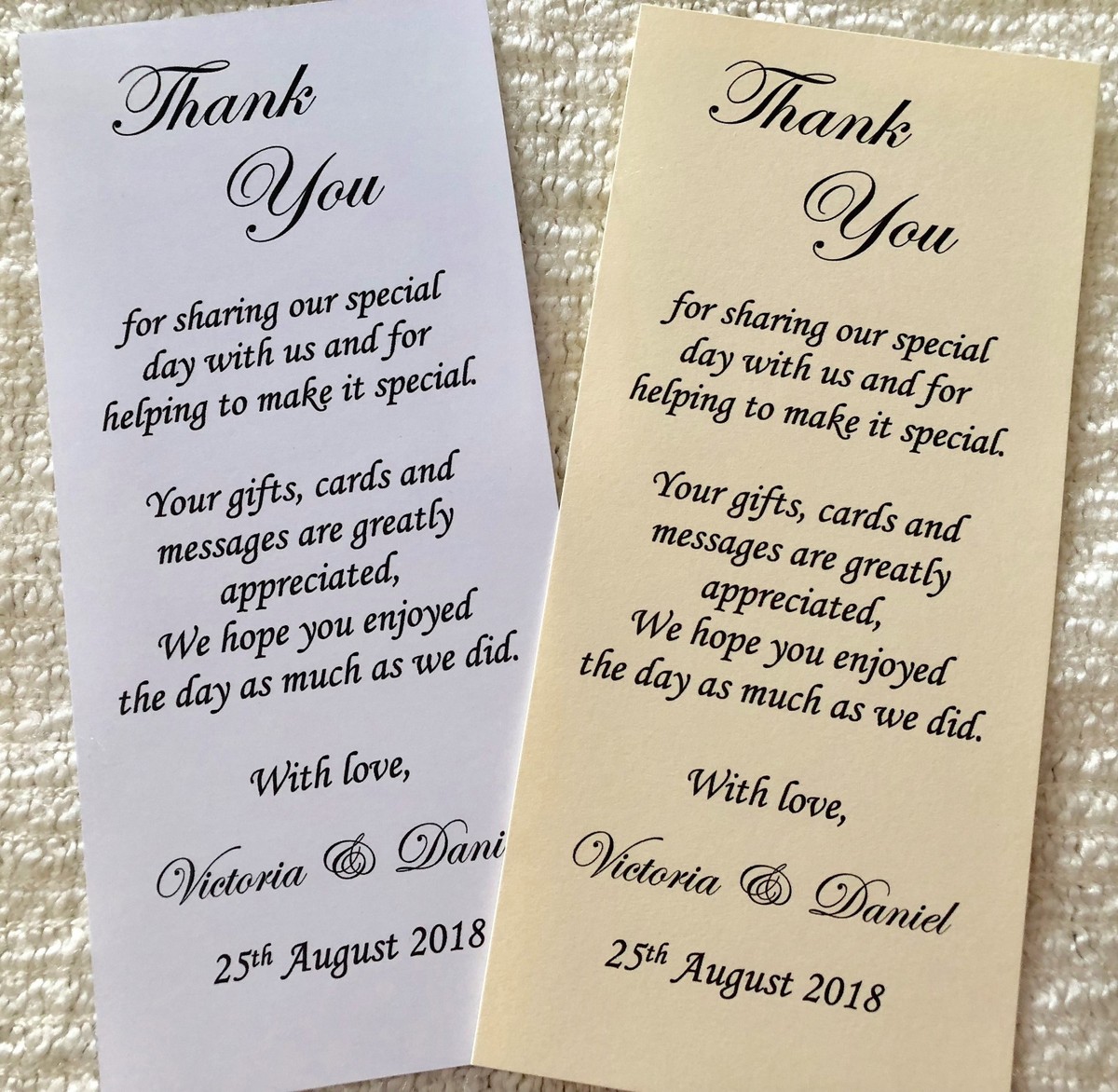 Special Thanks For Wedding Programs
