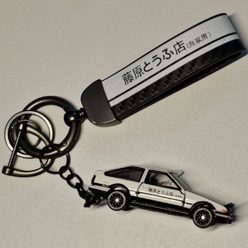 Initial D DIY Keychain Fujiwara Tofu Shop with AE86 Alloy Car Model ...