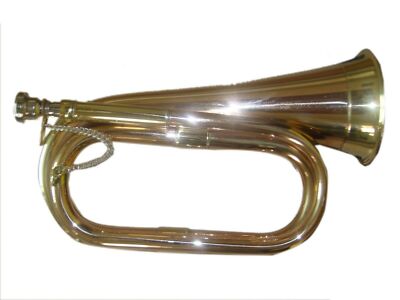 MILITARIA EXCELLENT US BRITISH ARMY NEW BUGLE FREE CASE+M/P 5 DAYS ...