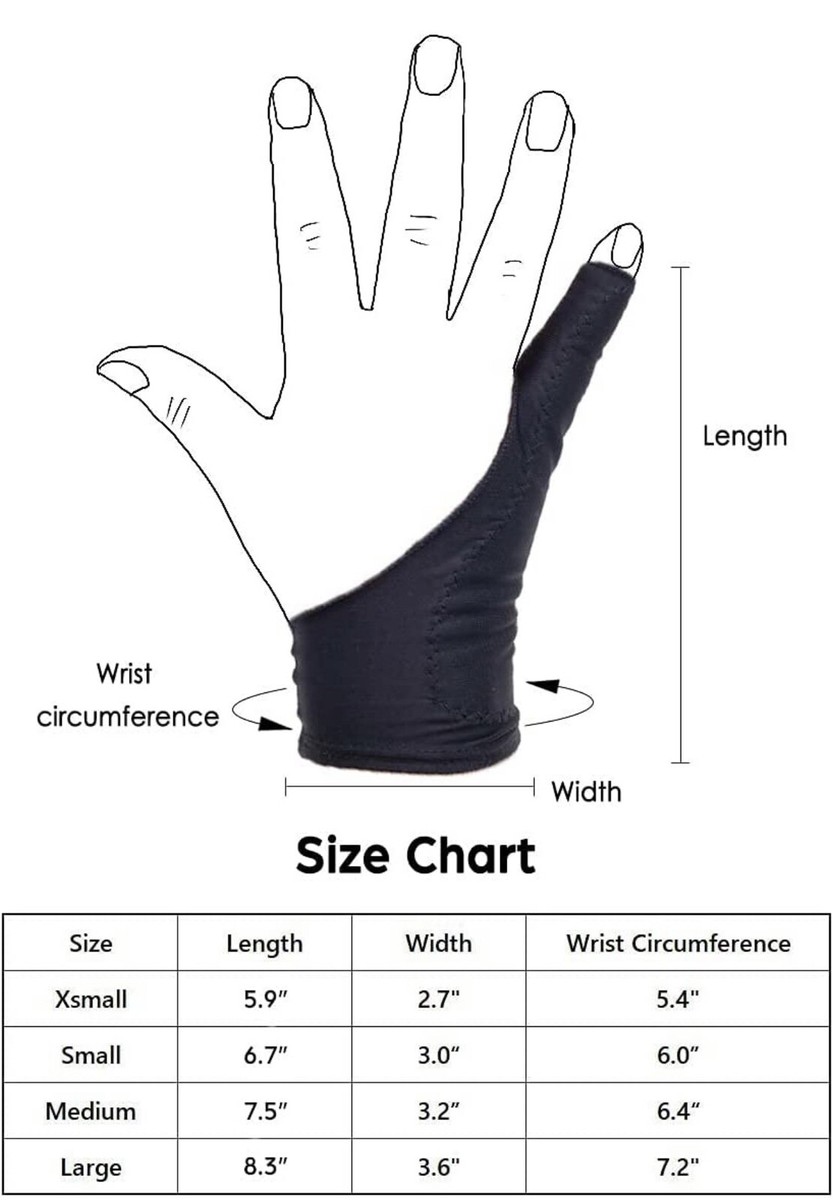 Left Hand Open Drawing