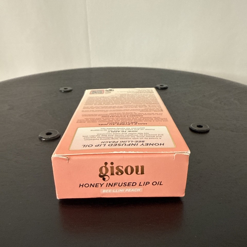 Gisou Honey Infused Lip Oil Bee-llini Peach 0.27 fl oz | eBay