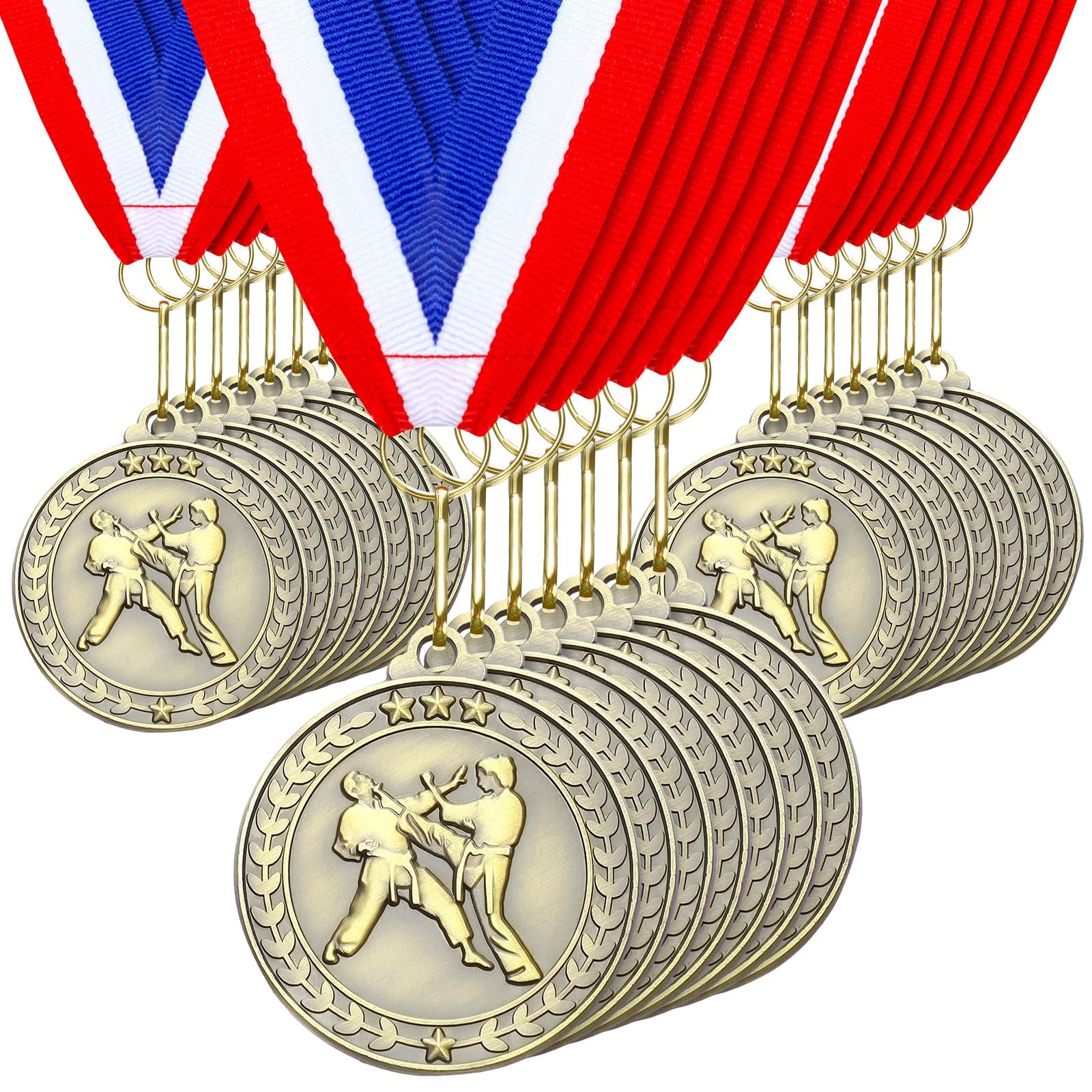 Remuuly 30 Pcs Award Medals Bulk 2'' Gold Trophy Award Winner Metal ...