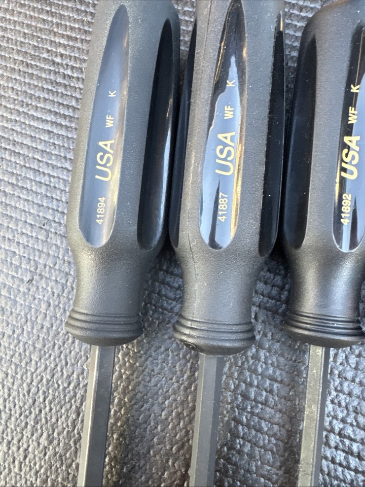 Sears Craftsman Professional USA Nos 6pc Screwdriver Set 41993 Black ...