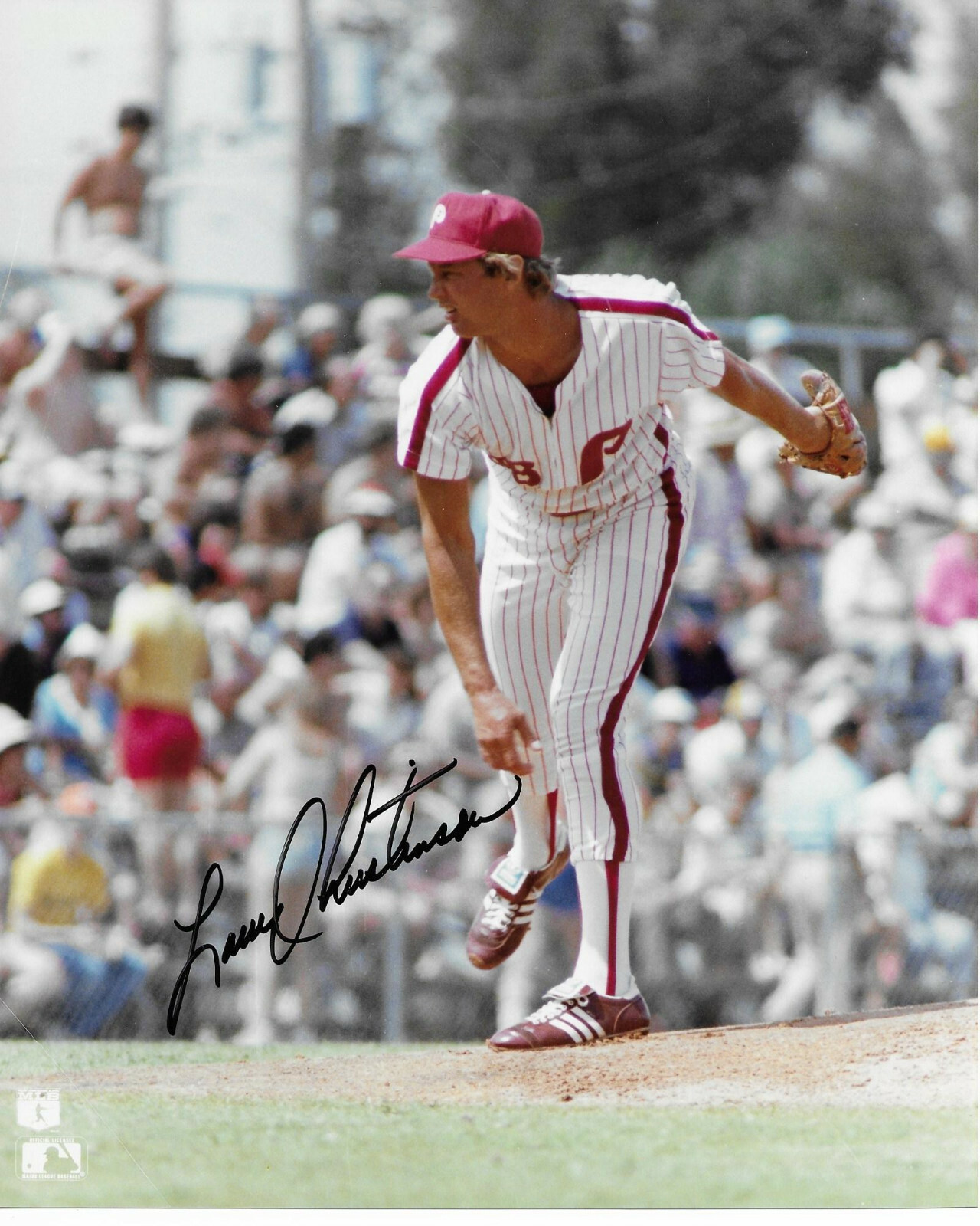 LARRY CHRISTENSON Autographed Signed 8 x 10 Baseball Photo Philadelphia ...