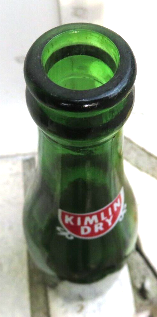 KIMLIN DRY BEVERAGES 7 oz. ACL Green Soda Bottle South Side Beverage ...