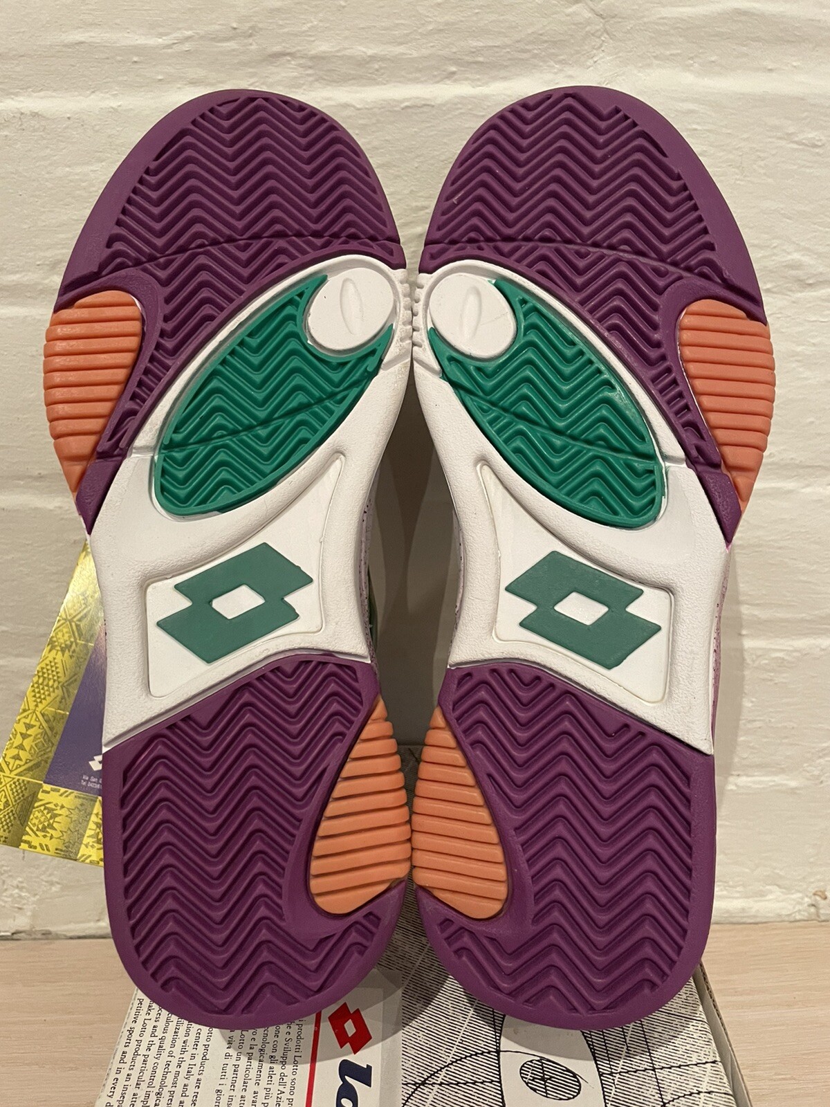 Vintage OG DS NOS Lotto Boris Becker Tennis Shoes 1993 Wimbledon Size 8 ...