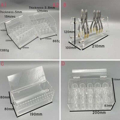 Dental Acrylic Organizer Case Orthodontic Power Chain Elastic Band ...