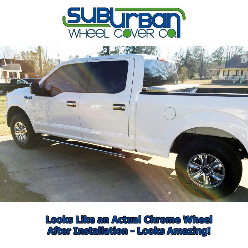 FITS 2015-2020 Ford F150 XLT Models # 7965P-C 17" CHROME Wheel Skins ...