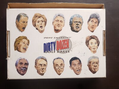 The Dirty Dozen -Democrat face- 1 Dozen Logo Golf Balls collectible | eBay