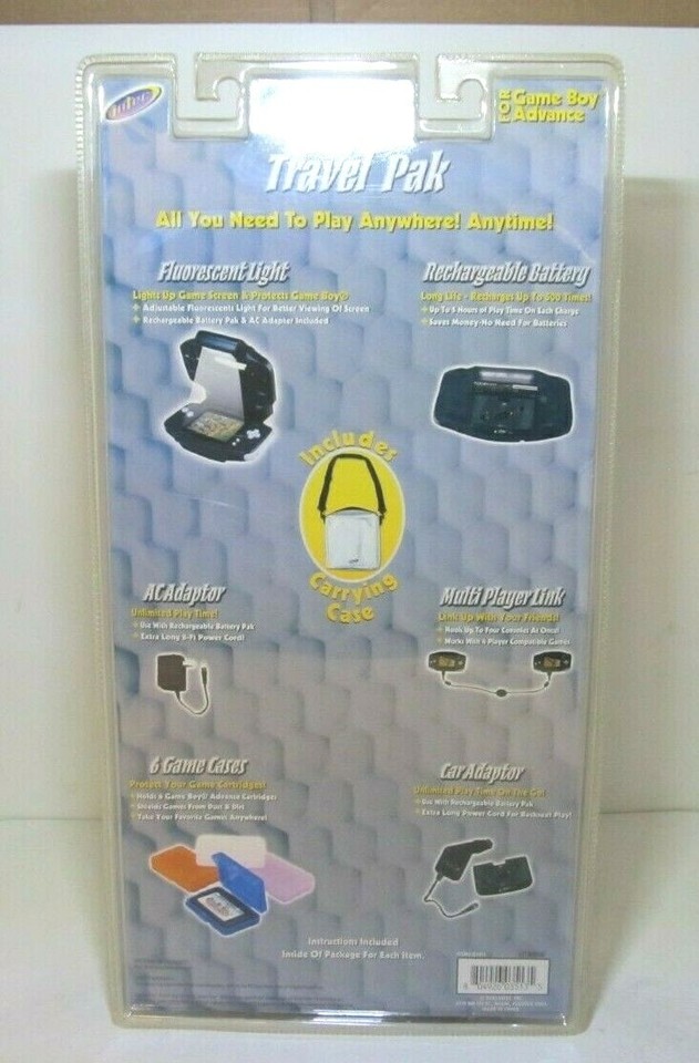 Intec Limited Edition Travel Pak for Game Boy Advance - Case, Light ...