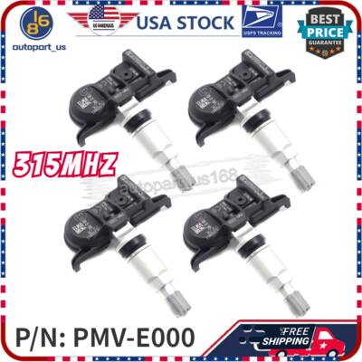 Set of 4 TPMS Tire Sensors For Toyota Tacoma Camry 4Runner Avalon 42607 ...