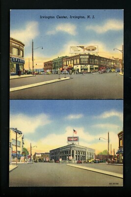 New Jersey NJ postcard Irvington center linen Curt Teich | eBay