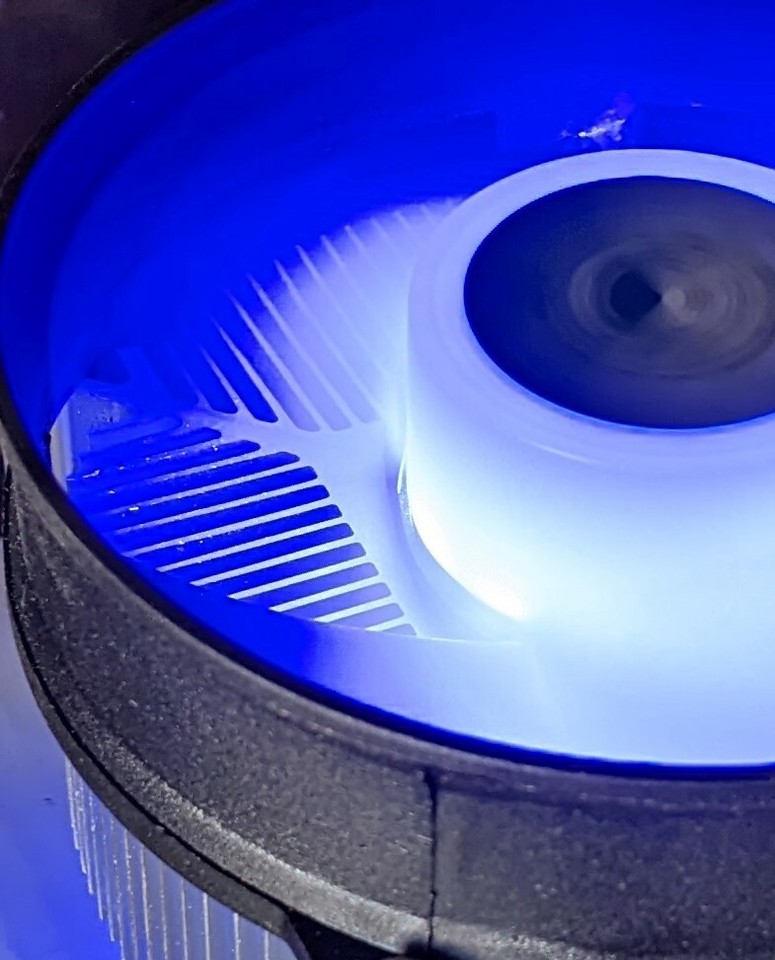New HIGH POWER® Intel Socket LGA1700 CPU Cooler Blue LED 4pin PWM Air ...