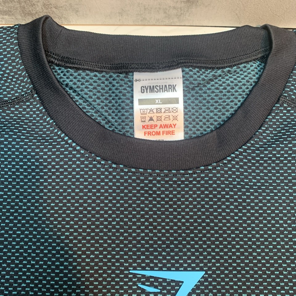 Gymshark Onyx 5.0 V5 Tank XL - BLACK and BLUE - SLEEVELESS - Extra ...