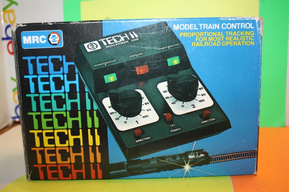Orig .Box MRC Tech II Dual Power 2800 DC Power Supply Train Transformer ...