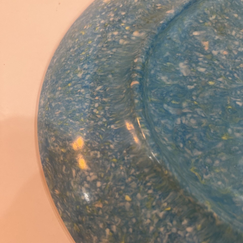 Vintage Melmac Oval Serving Platter, Speckled Confetti Turquoise Retro ...