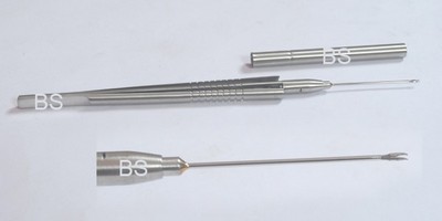 SS Vitreous Straight Forceps 23 Gauge Vitrectomy Ophthalmic ILM Eye ...