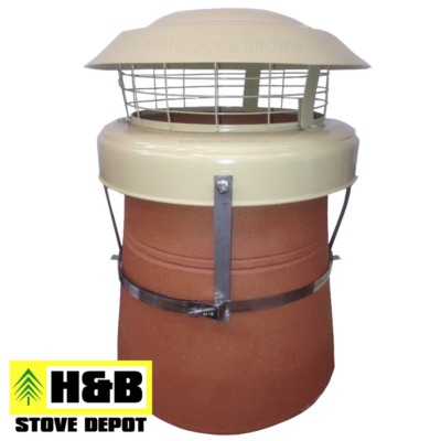 Buff Anti Down Draught Chimney Cowl Anti Downdraught | eBay UK