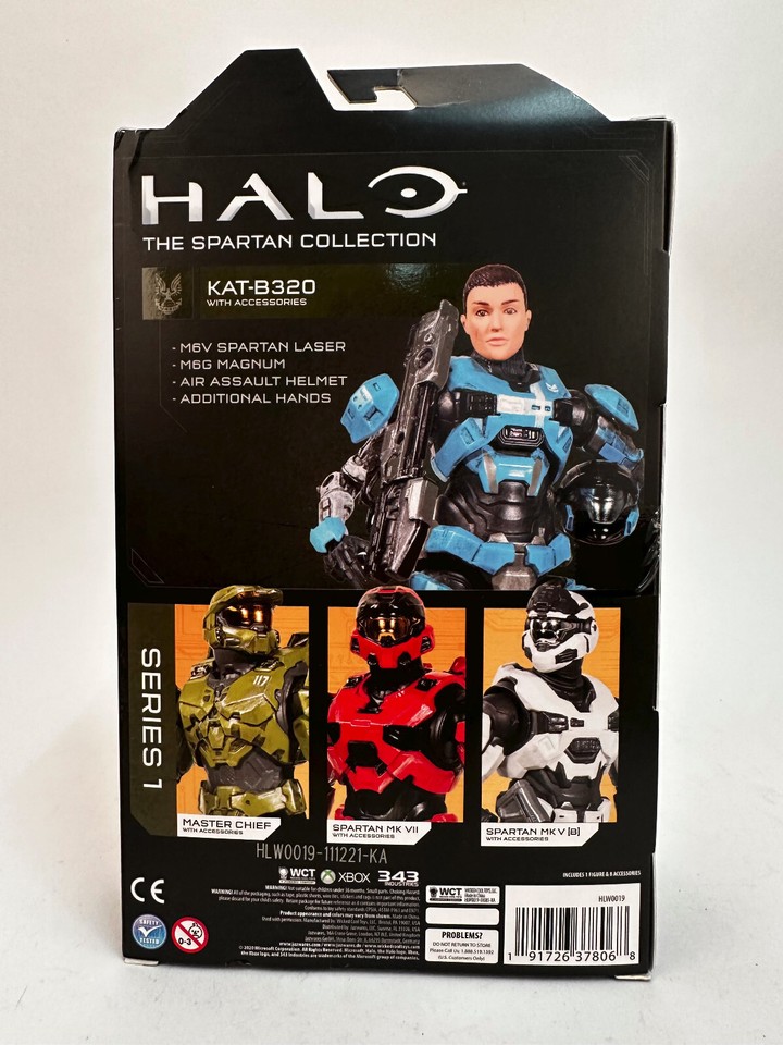 HALO 6.5" The Spartan Collection UNSC KAT-B320 w/Accessories Action ...