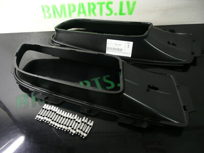 NEW GENUINE BMW X5 E70 BUMPER VENTILATION GRILL TRIM COVER SET FRONT ...