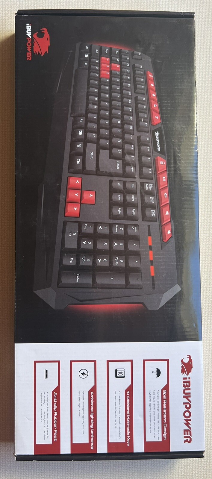 iBuyPower GKB100 Spill Resistant Gaming Keyboard Good for sale online ...