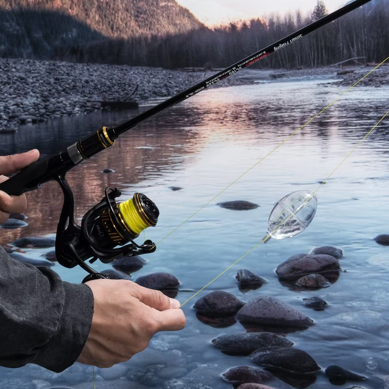 5/15/30pcs Fishing Slip Cast Spin Floats Fly Fishing Float Clear ...