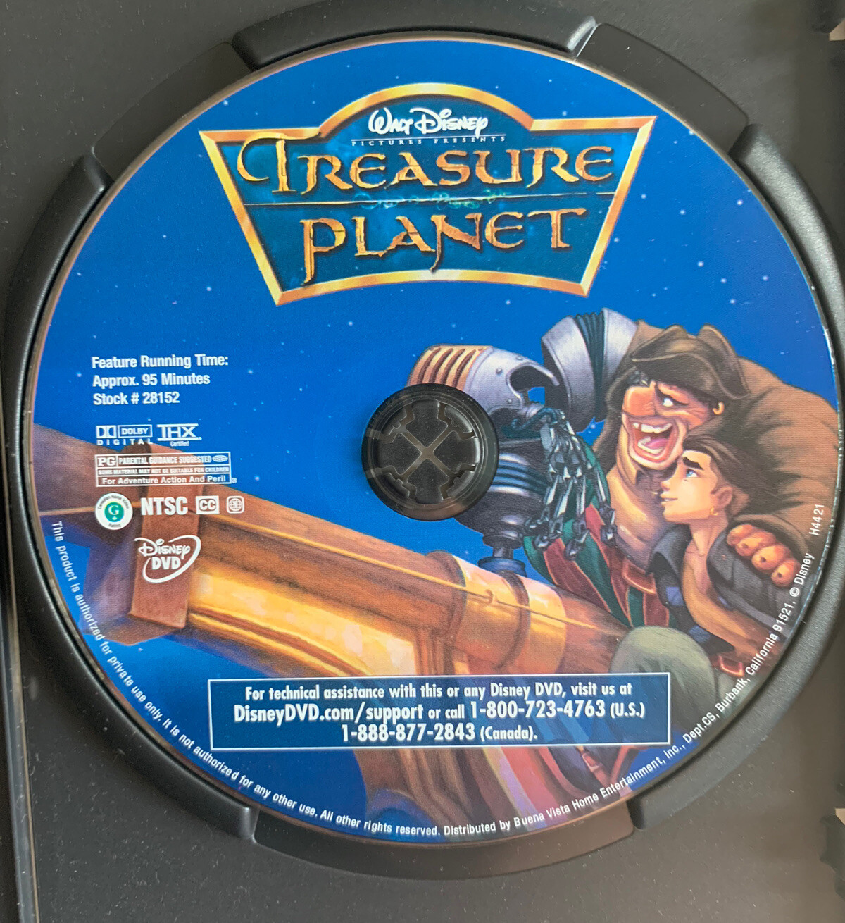 Disney’s Treasure Planet (DVD, 2002) Emma Thompson, Martin Short ...