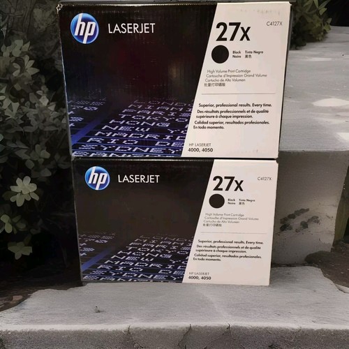 Lot Of 2 HP 27X Black Toner Cartidge - C4127X. Original New Factory ...