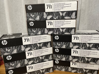 HP C1Q10A OEM HP 711 Genuine Ink Cartridge Printhead Replacement Kit ...