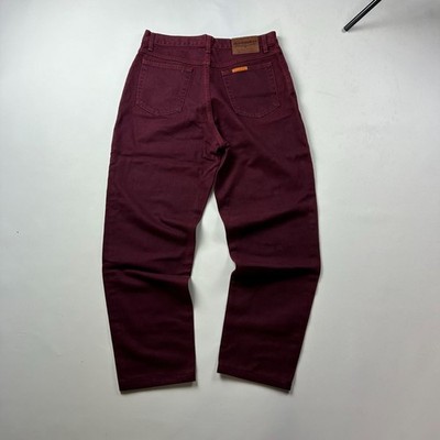 Premium Edwin Jeans "Made in Japan" Burgundy Color Straight Fit W34 L32 ...